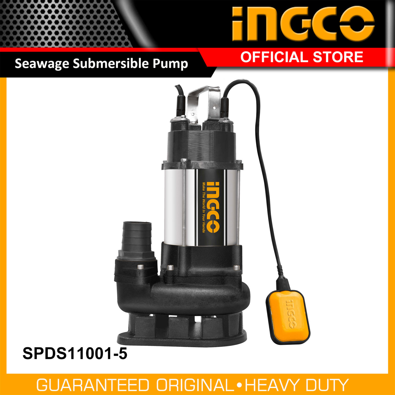 INGCO SEWAGE WATER SUBMERSIBLE PUMP 1.5HP – Power Tools Sri Lanka